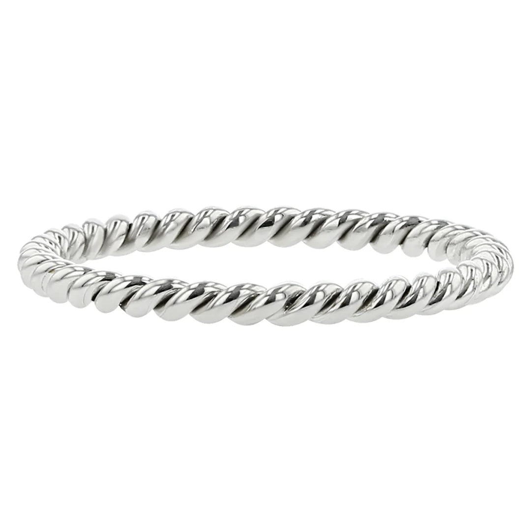 White Gold Rope Band – Gunderson's Jewelers