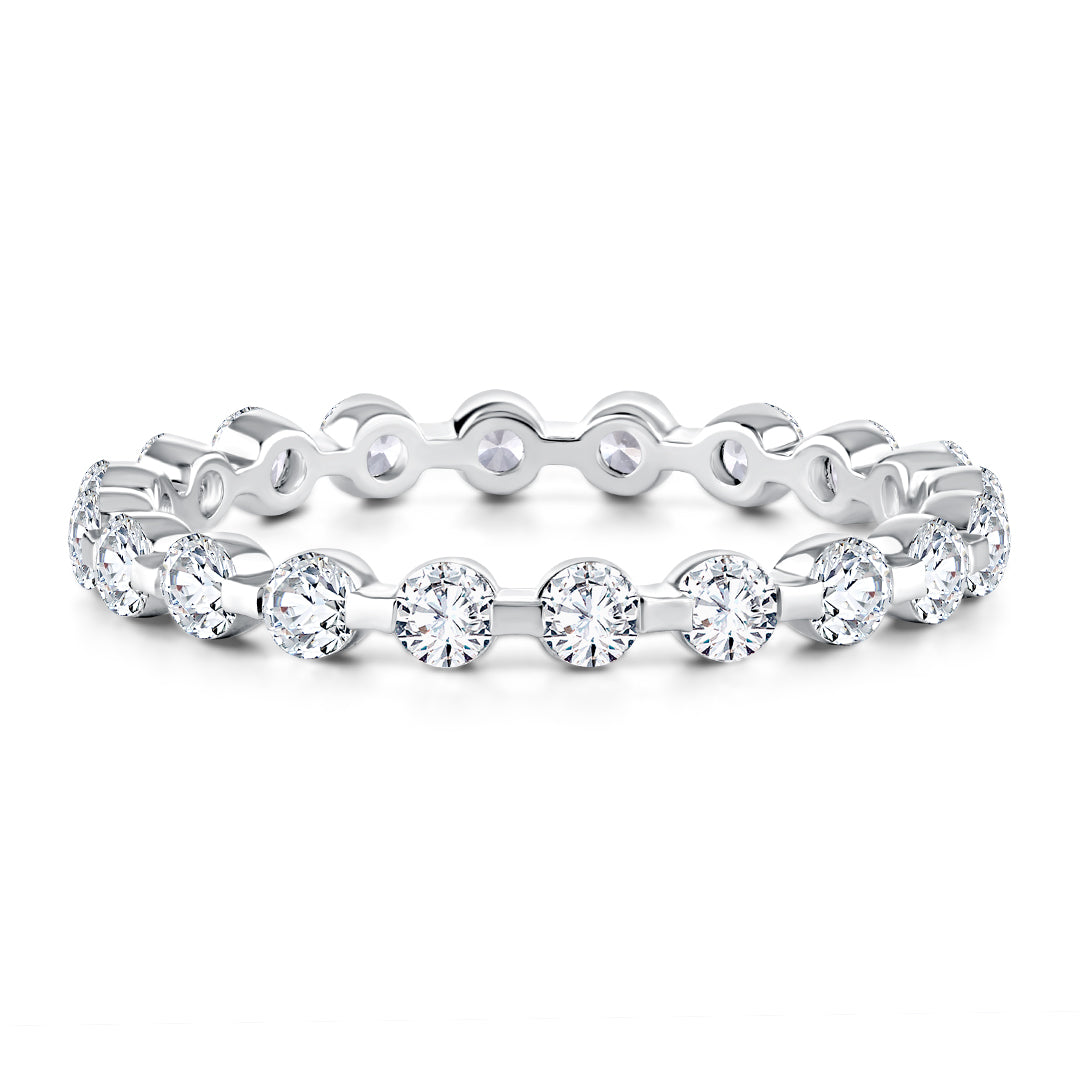 Delicate Round Diamond Eternity Band – Gunderson's Jewelers
