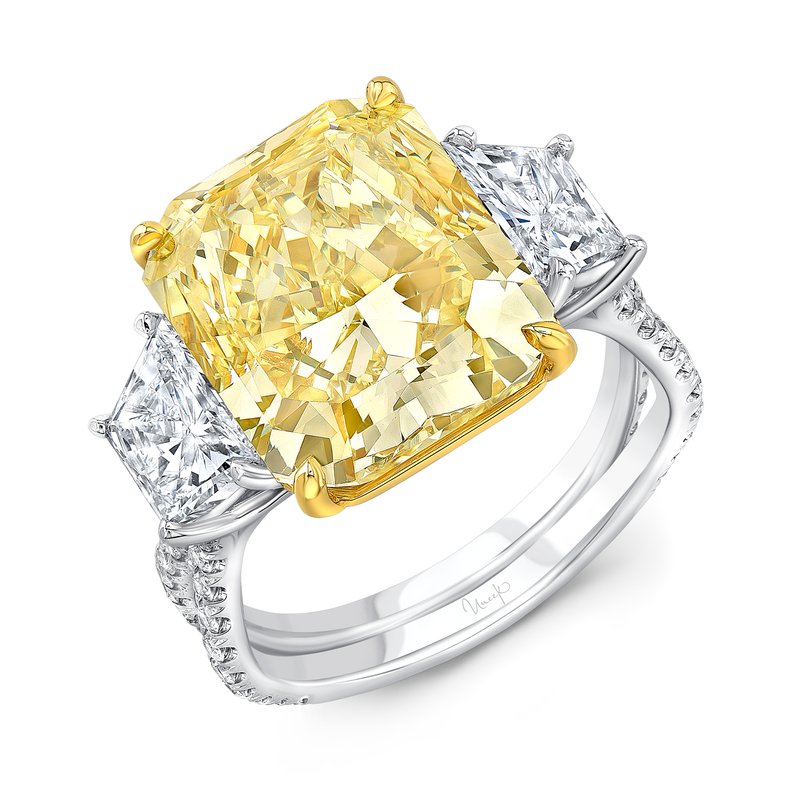 Three-Stone Radiant Yellow Diamond Ring – Gunderson's Jewelers