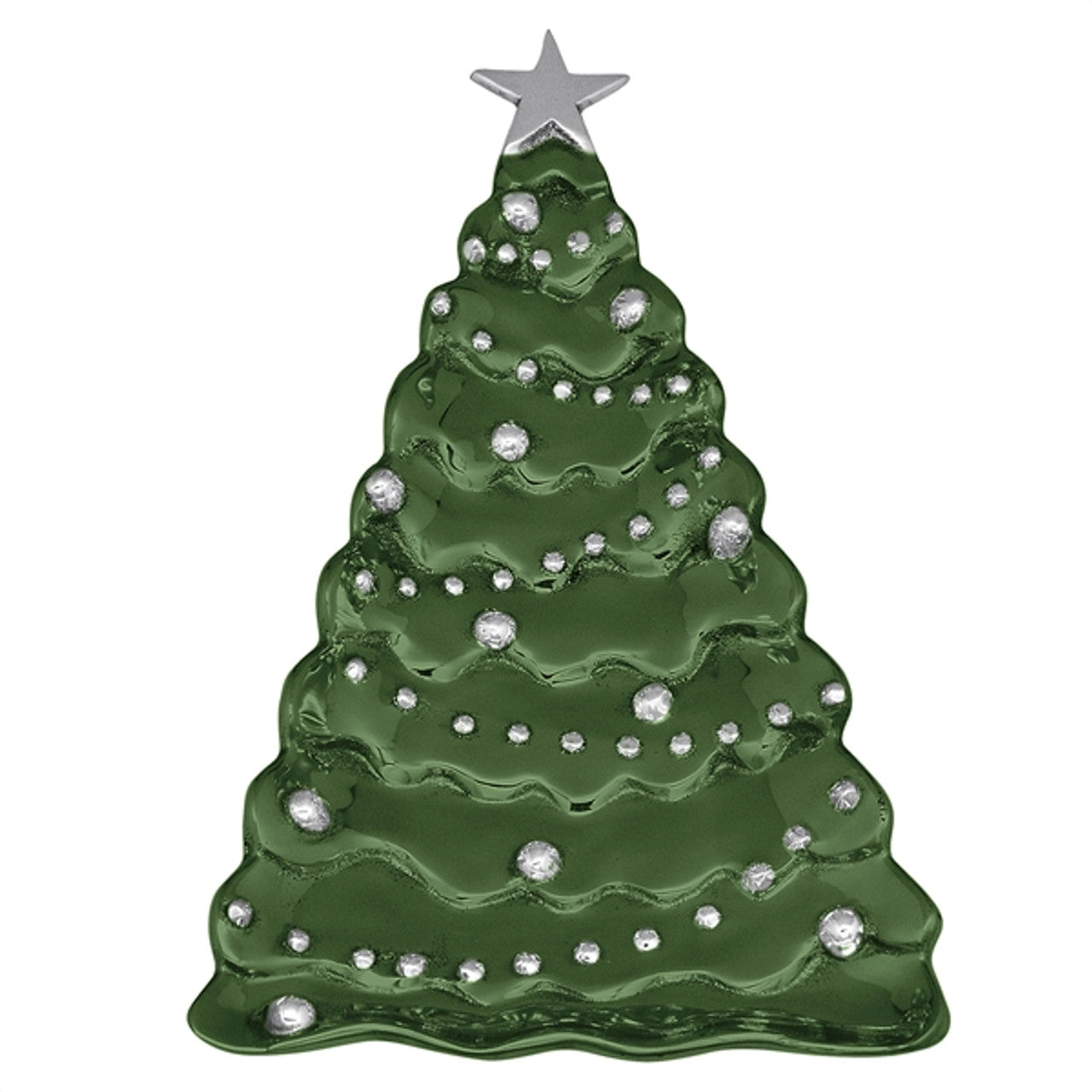 Green Christmas Tree Server – Gunderson's Jewelers
