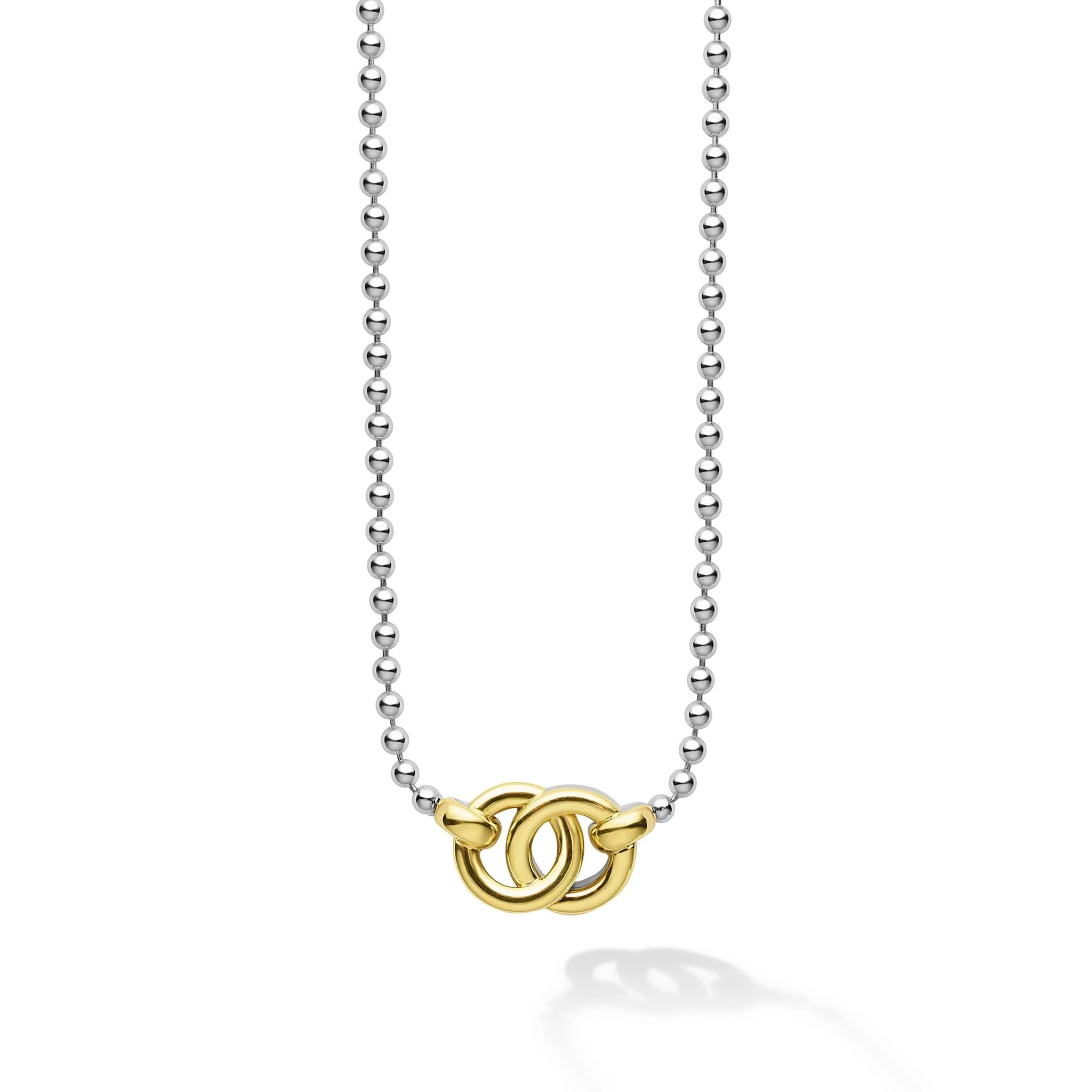 Two-Tone Interlocking Pendant Necklace – Gunderson's Jewelers