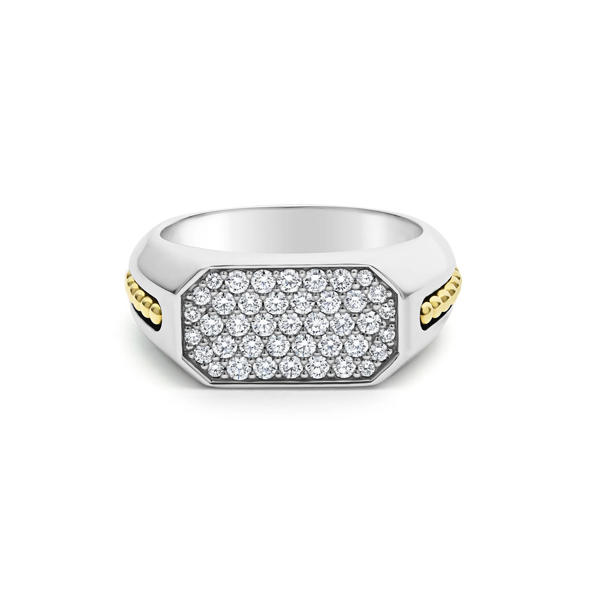 Two-Tone Octagon Diamond Ring – Gunderson's Jewelers