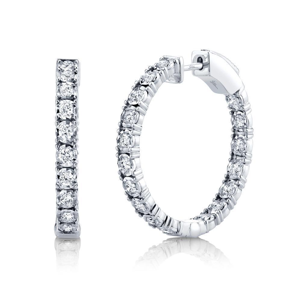 1.06ctw Diamond Hoop Earring – Gunderson's Jewelers