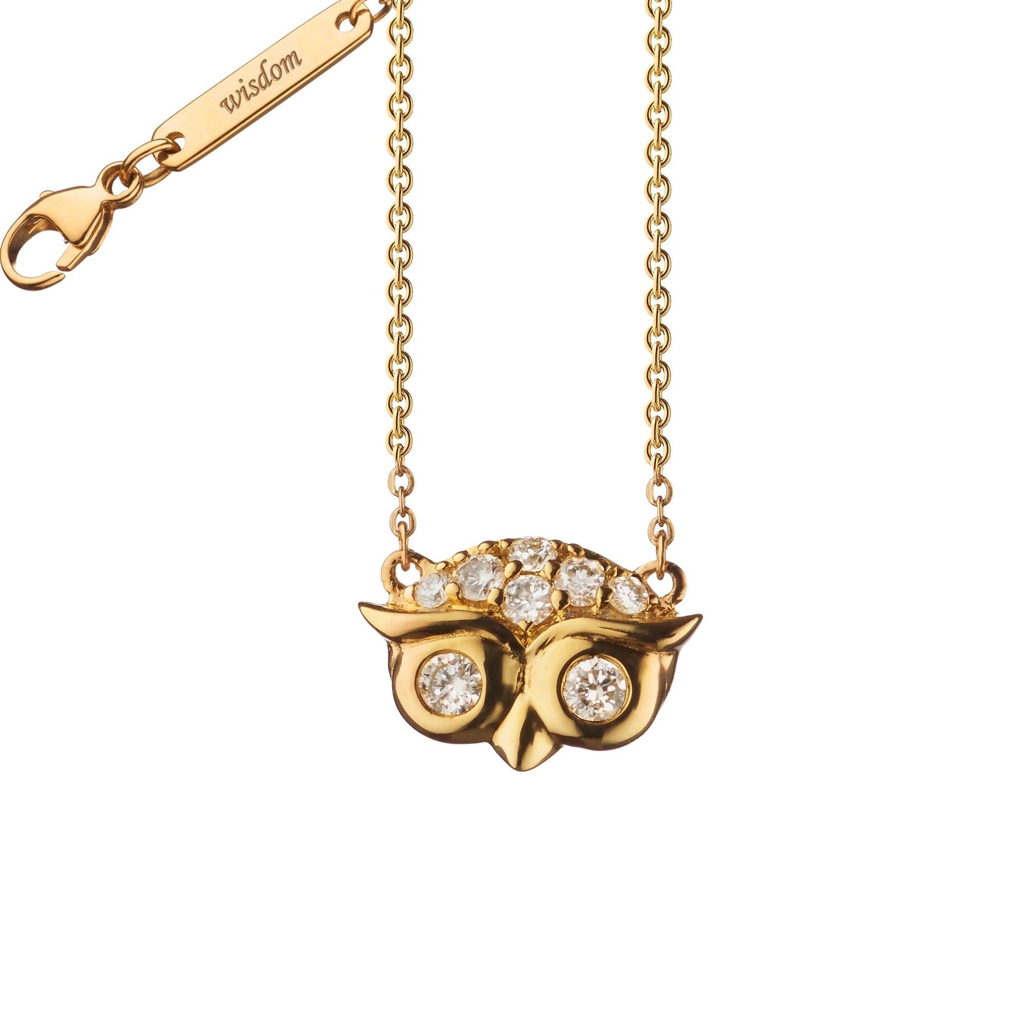 Diamond Critter Owl "Wisdom" Necklace – Gunderson's Jewelers