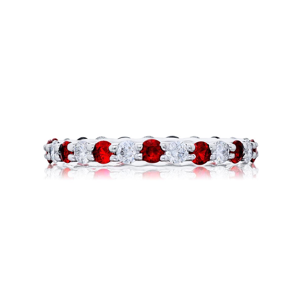 Ruby & Diamond Eternity Band – Gunderson's Jewelers